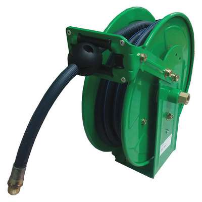 935758-3 Spring Return Hose Reel: 35 ft (1/4 in I.D.), 1/4 in MNPT, 300 ...