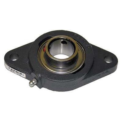 939919-5 2-Bolt Flange Bearing: 1 1/2 in Bore Dia., Set Screw, Cast ...