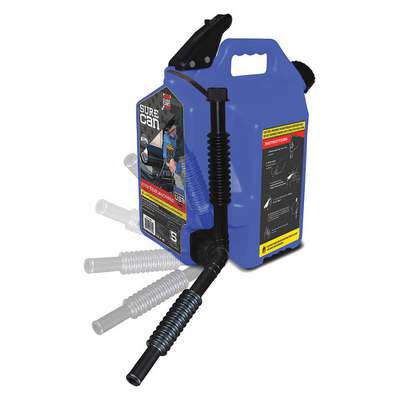 937343-4 Surecan Kerosene Can, HDPE, 5 gal Capacity, 15 41/64" Height, 15 5/16" Length, 10 1/4 ...
