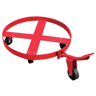 942464-2 Cross-Brace Drum Dolly with Support Ring: 900 lb Load Capacity ...