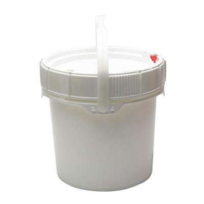 943200 Pail: 3.5 gal, Open Head, Plastic, 11 1/4 in, 12 1/4 in Overall ...