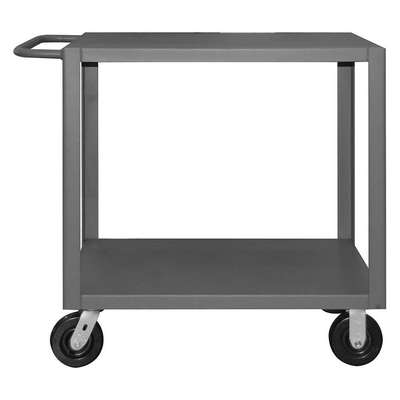 940634-2 Utility Cart with Flush Metal Shelves: 5,000 lb Load Capacity ...