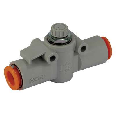 941457-4 Speed Control Valve: Tube, 5/16 in Valve Port Size, 8 mm Valve Tube Size, 3/8 in Valve ...