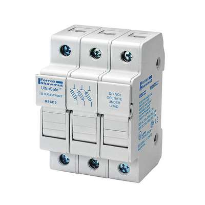 943257-4 Mersen Finger-Safe Fuse Block: 3 Poles, 0 To 30 A, 600V Ac/Dc ...