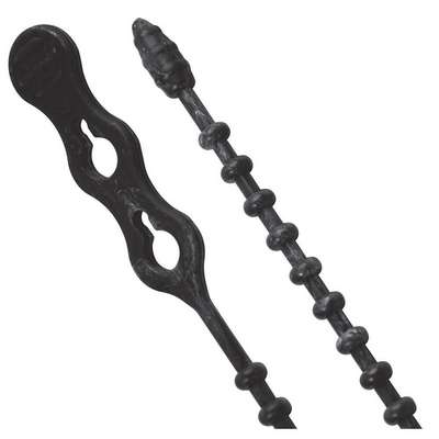 942056-6 Beadle Wrap: 8 in Lg, Black, Max. 2 in Bundle Dia., 70 lb ...