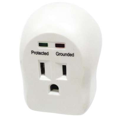 936951-1 Power First Surge Protector Plug Adapter, White, Connector ...