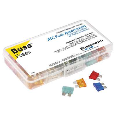 939932-8 Bussmann Fuse Kit: ATC, 100 Fuses Included, 3 to 40 A, No Fuse ...