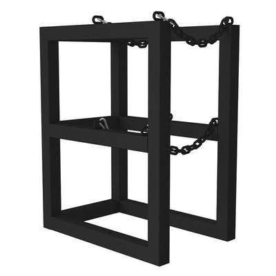 943096-8 Gas Cylinder Rack: Vertical, 16 in x 24 in x 30 in, For 2 ...