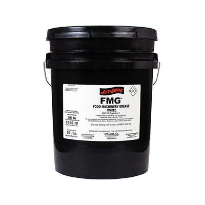 939720 Jet-Lube Machinery Grease: Aluminum Complex, White, 5 gal, NLGI ...