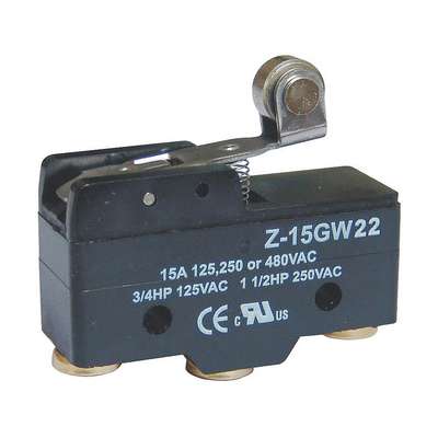 943701-3 Industrial Snap Action Switch: 15 A @ 480 V, 1.66 in Ht - Snap ...