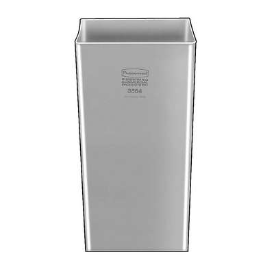 939173-3 Rubbermaid Rigid Liner: 35 1/2 gal Capacity, 29 in Ht, Gray ...