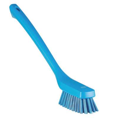 940900-8 Vikan Narrow Head, Long Handled Scrub Brush, 16.5 inch, Blue ...