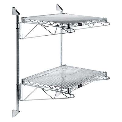 942917-5 Wire Cantilever: 36 in x 24 in, 2 Shelves, 800 lb Load ...