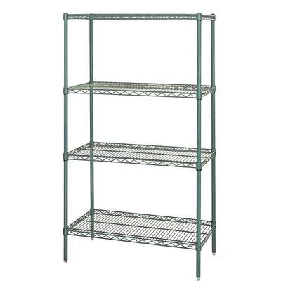 938747-6 Quantum Storage Systems Wire Shelving: Starter, 24 in x 18 in ...