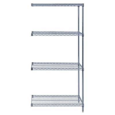 940947-6 Quantum Storage Systems Wire Shelving Add-On Kit: Add-On, 60 ...