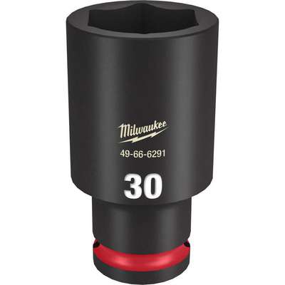 942729-5 Milwaukee Deep Impact Socket: 1/2 in Drive Size, 30 mm Socket ...