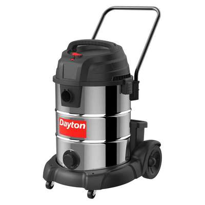 Dayton Shop Vacuum: 16 Gal, 120VAC, Stainless Steel | Imperial Supplies