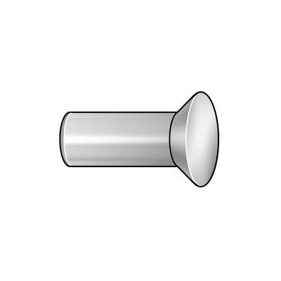 941282-5 Solid Rivet: Countersunk Head, Stainless Steel, 0.1875 in ...