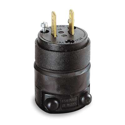 942233 Leviton Straight Blade Plug: 1-15P, 15 A, 125V Ac, 2 Poles ...