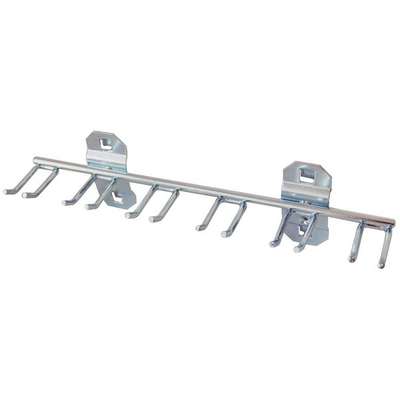 938340-2 Multi-Prong Tool Holder: 1 13/32 in, Hanging, Surface, Silver ...