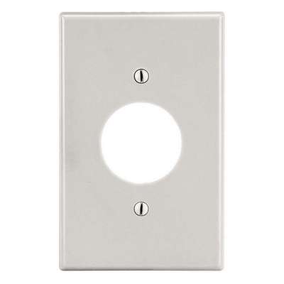 943076-9 Hubbell Opening Wall Plate 1.4": Single Circular Opening ...