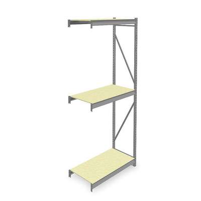 943313-7 Tennsco Bulk Storage Rack: Add-On, Medium-Duty, 48 In X 24 In ...