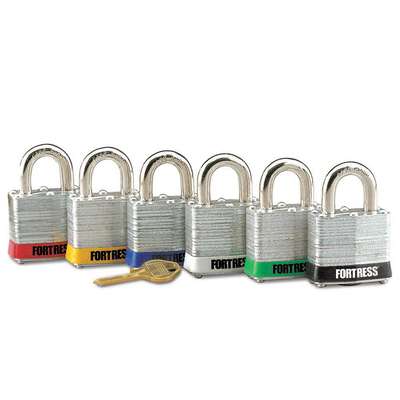 945373 Fortress Lockout Padlock: Keyed Different, Steel, Std Body Body ...