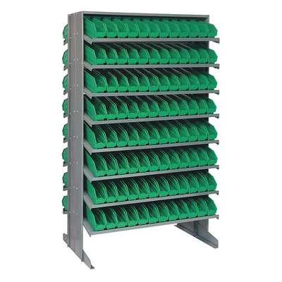 940759-9 Pick Rack: 36 in x 24 in x 60 in, 2 Usable Sides, 16 Shelves ...