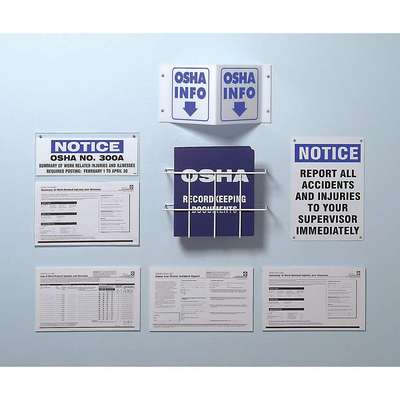 939639-3 Brady Binder: Binder Only, 1 1/2 in Binder Ring Size, OSHA ...