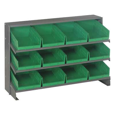 940760-6 Bench Pick Rack,23" H,12 Bins,Green | Imperial Supplies