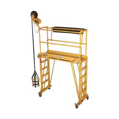 936094 Tele-Tower Rolling Work Platform, Steel, Dual Access Platform ...
