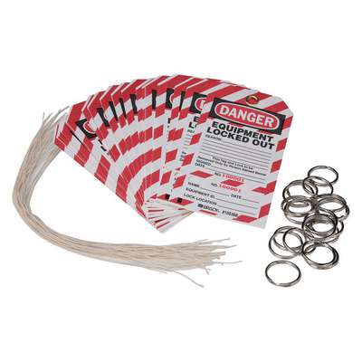 940153-5 Brady Danger Tag: Danger, Locked Out Device, Paper, Write-On ...
