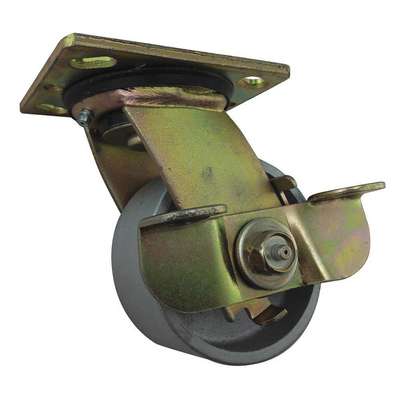940994-8 Standard Plate Caster: 4 in Wheel Dia., 1000 lb, 5 5/8 in ...