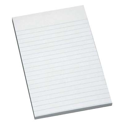 940458 Ability One Notepad: 8-1/2 in x 11-3/4 in Sheet Size, Narrow ...