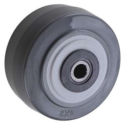 940896-2 Polyurethane Tread on Plastic Core Wheel: 4 in Wheel Dia., 2 ...