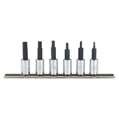 940653-9 Proto Socket Bit Set: 1/4 in Drive Size, 3 Pieces, 2 mm to 6 ...