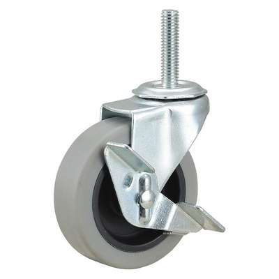 942558-6 General Purpose Threaded Stem Caster: 3 in Wheel Dia., 110 lb ...