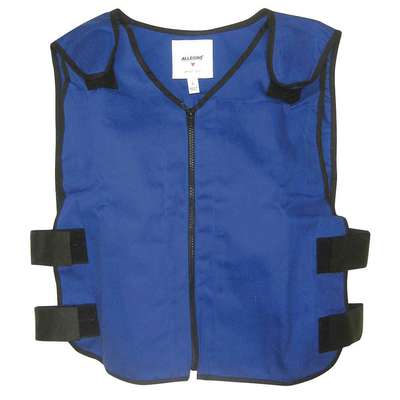 939214 Allegro Cooling Vest: Cold Pack Inserts, XL, Blue, Cotton, 3 hr ...