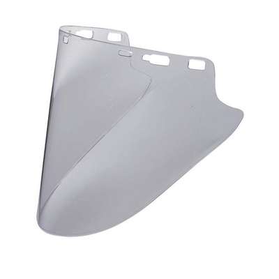 937298-7 Elvex Faceshield Visor: Clear, Anti-Scratch, Polycarbonate, 10 ...