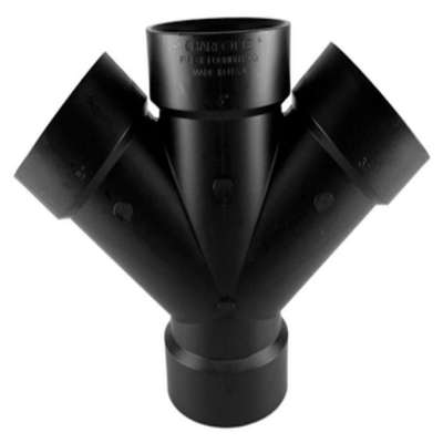 944793-4 Double Wye: 4 in x 4 in x 4 in x 4 in Fitting Pipe Size ...
