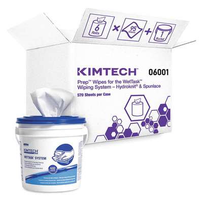 935489-8 Kimtech Dry Wipe Roll, WetTask, 12" x 6", Number of Sheets 60 ...
