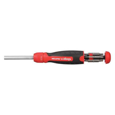 940312-6 Megapro Multi-Bit Screwdriver: #0 / #1/ #2/ #3/ #4/ #6/ T10 ...