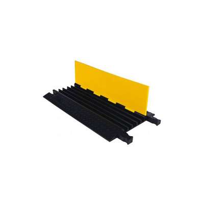 938303-1 Yellow Jacket Cable Protector: 5 Channels, Hinged, 1 in Max ...