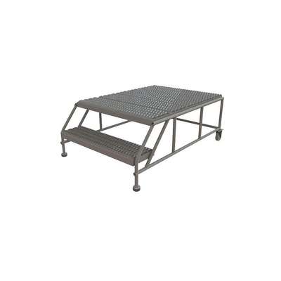 938867-9 Tri-Arc Rolling Work Platform: 2 Steps, 20 in Platform H, 36 ...