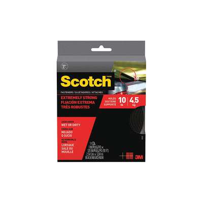 941400-1 Scotch Extremely Strong Hook and Loop Fasteners; 10 ft. x 1 in ...