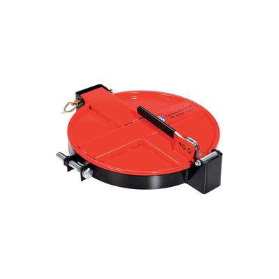 936089-8 PIG Steel Drum Lid, Latching Lid, Red, Number of Openings 0 ...