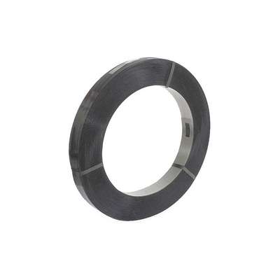 935566-6 Steel Strapping, Steel, Black, 3/8" Strapping Width, 0.015 ...