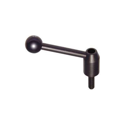939653-3 Adjustable Handle: Ball Knob, Steel Handle, Black, M10 Thread ...