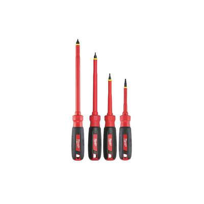 942731-5 Milwaukee Tether Ready Insulated Screwdriver Set: 4 Pieces ...