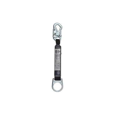 89776 Shock Pack, D-Ring/Snap Hook, 18", Polyester, Black / Silver ...